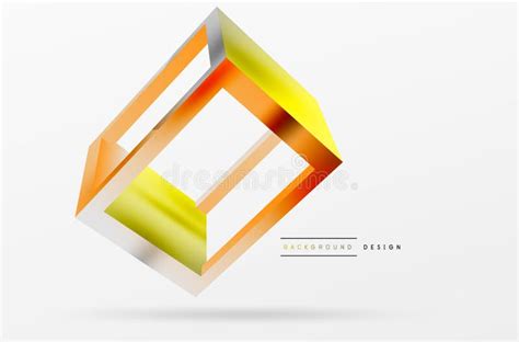 Vector Abstract Background Design Template Stock Vector Illustration Of Background Cube