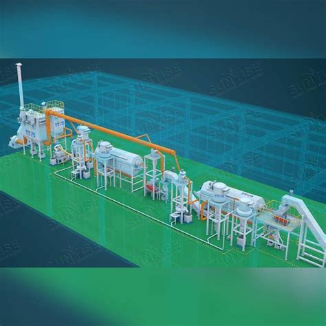 리튬 배터리 재활용 공장 탄화 기계，숯 만드는 기계