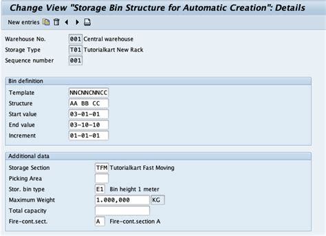 Defining Storage Bin In Wm Warehouse Management
