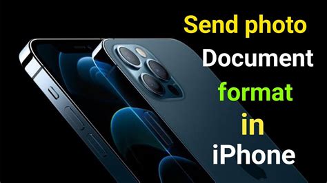 How To Send Photo In Document Format In Iphone Ios Youtube