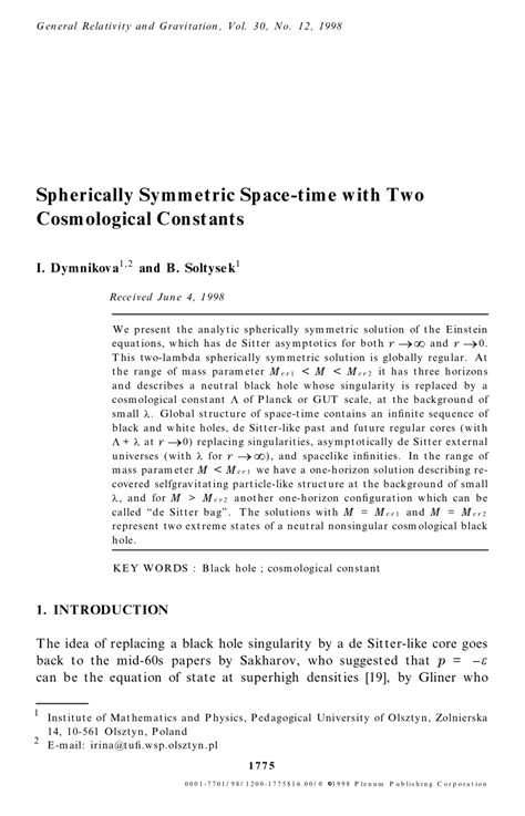 pdf nonsingular cosmological black hole