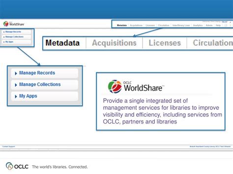 Ppt Oclcs Next Generation Metadata Management Powerpoint