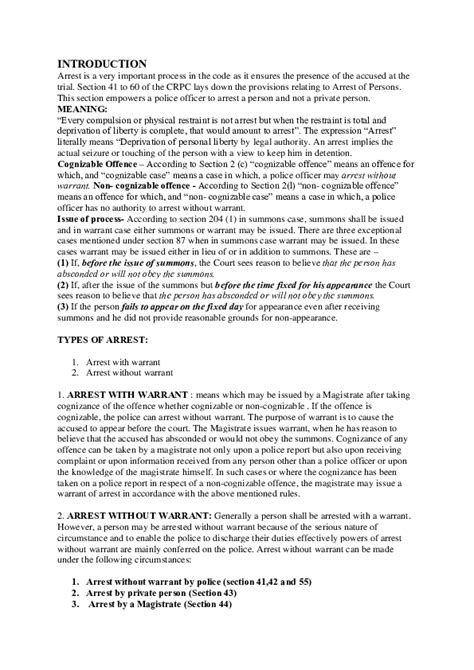 Pdf Crpc Notes