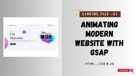 Landing Page With Html Css And Js 03 Tech And Code Modern