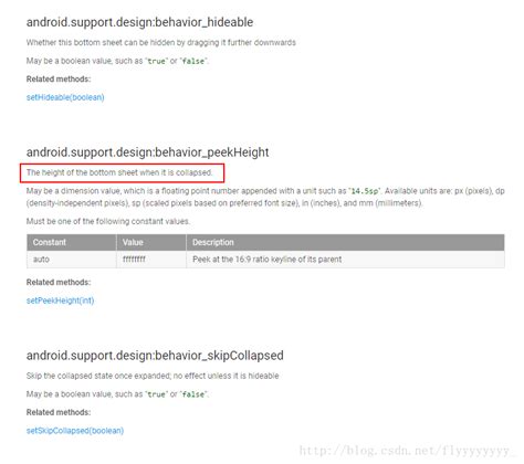 使用bottomsheetbehavior时遇到的坑（support library 25） csdn博客