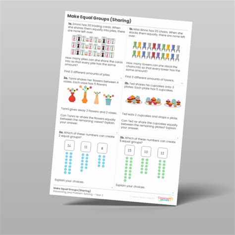 Year 2 Make Equal Groups Sharing Reasoning And Problem Solving 2 Resource Classroom Secrets