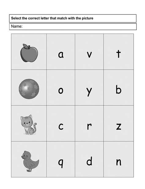 Printable Nursery English Worksheets Printablelib