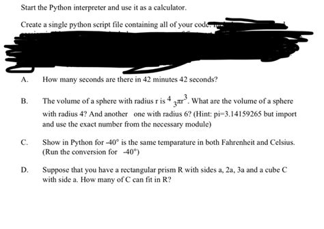 Solved Start The Python Intetr Us I A A Calculator Create A