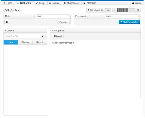 Cisco Telepresence Sx20 Unable To Display Call Control Issue Cisco Community