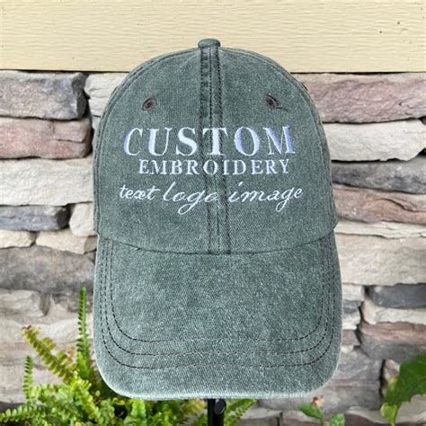 Personalized Hat Custom Baseball Cap Embroidered 100 Cotton Unisex