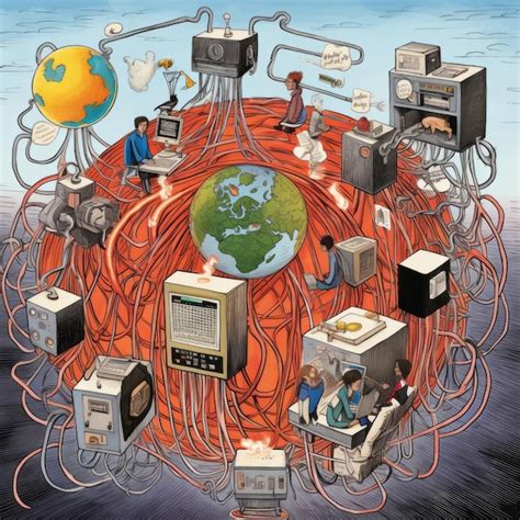 Premium Photo The Cyber Express Unraveling The Web Of Wires An