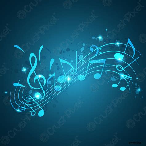 Blauwe Muziek Achtergrond Stock Vector 2523508 Crushpixel