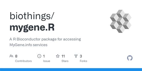 Github Biothingsmygener A R Bioconductor Package For Accessing