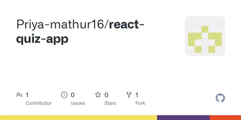 Github Priya Mathur16react Quiz App