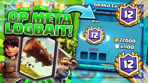 New Meta Logbait Deck Dart Goblin Op Clash Royale Deutsch German Youtube