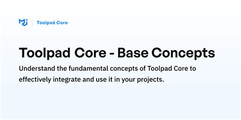 Toolpad Core Base Concepts Toolpad Core