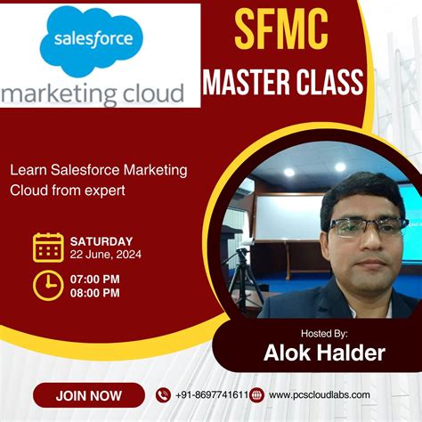 Alok Halder On Linkedin Free Online Hands On Webinar On Salesforce Marketing Cloud Sfmc