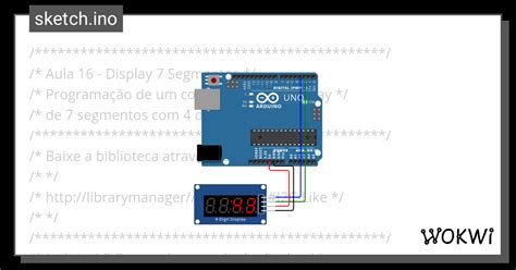 Tm1637 Display Adriano Wokwi Esp32 Stm32 Arduino Simulator