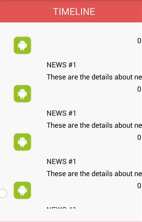 Android Tablelayout Design For News Feed Stack Overflow