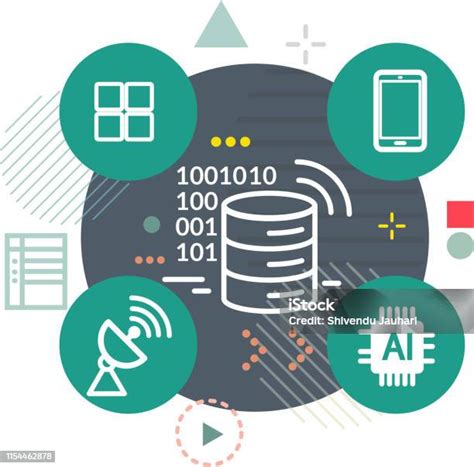 인공 지능 및 신기술 일러스트레이션의 핵심으로 서의 데이터 마이닝 개념에 대한 스톡 벡터 아트 및 기타 이미지 개념 개념과 주제 기어 기계 부분 Istock