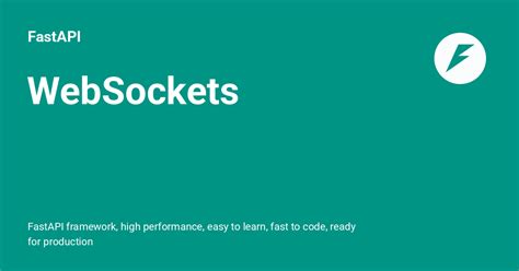 Websockets Fastapi