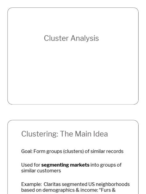 Cluster Analysis Pdf Cluster Analysis Statistical Classification