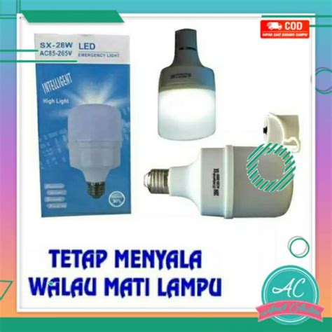 Jual Bohlam Lampu LED Emergency Watt Darurat Tetap Nyala Walau Mati Lampu Bisa Hidup Dgn