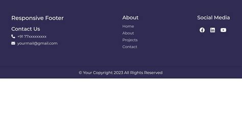 how to create a modern website footer in html css codingkite