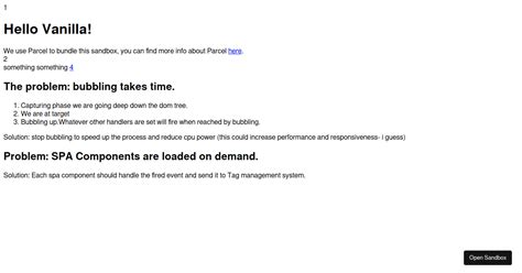 Analytics Codesandbox