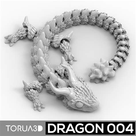 Artstation Articulated Dragon Design For 3d Printing