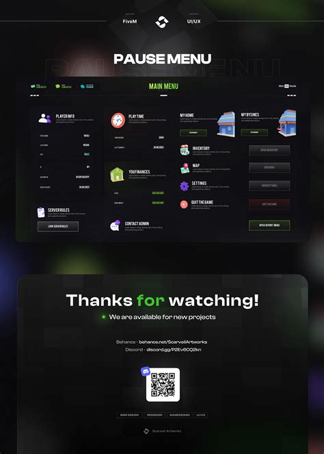 Pause Menu - FiveM UI :: Behance