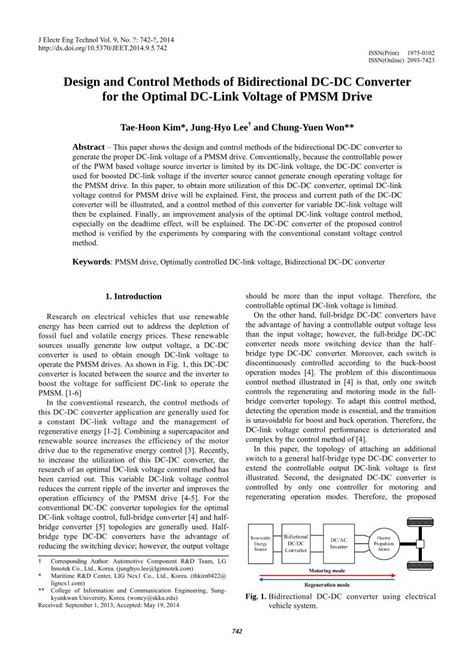 Pdf Design And Control Methods Of Bidirectional Dc Dc Generator This Switch Operation Is