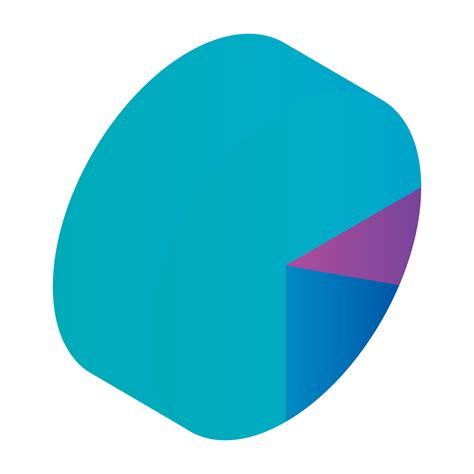 Round Graph Icon Isometric Style 15201512 Vector Art At Vecteezy