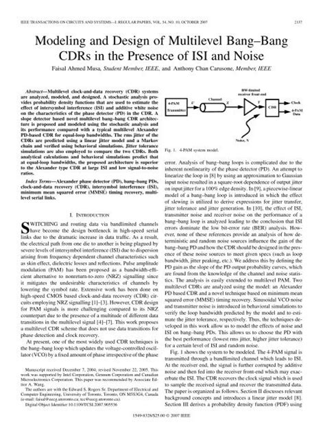 Ieee Transactions On Circuits And Systems I Regular Ieee Xplore
