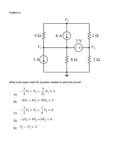solved problem 1 2Ω 3Ω 12 v use nodal analysis to solve