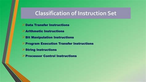 Instruction Set Of 8086 Diu Cse Pptx Operating Systems Computer Software And Applications