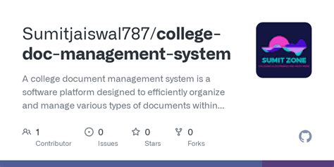 GitHub Sumitjaiswal787 College Doc Management System