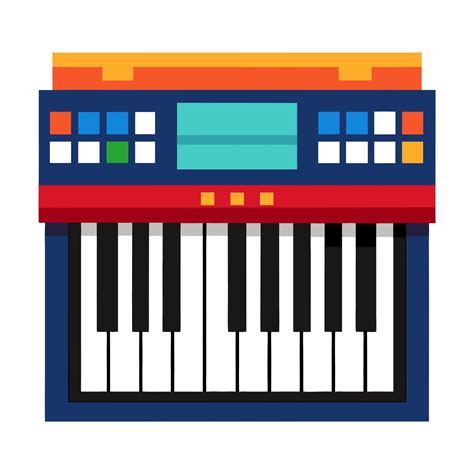 Colorful Digital Synthesizer Illustration Modern Keyboard Pixel Art 60748011 Vector Art At Vecteezy