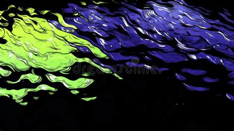 Abstract Wavy Patterns In Vibrant Colors Resembling Water Reflections Stock Illustration