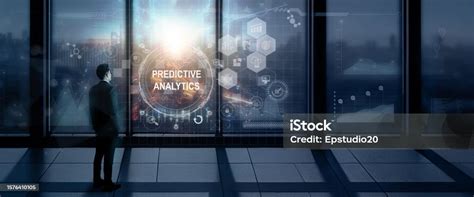 Predictive Analytics Data Visualization Business Forecasting Concept Businessman Planning And
