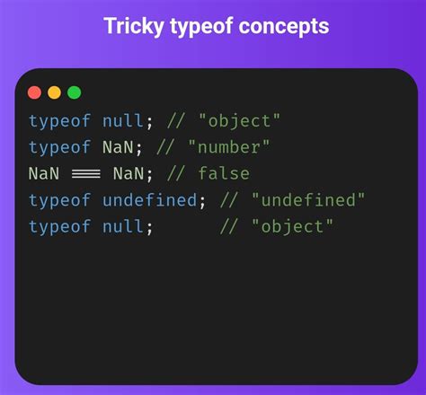 javascript has a data type called “null” that whose type is actually an object saurabh mhatre