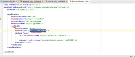 Changing The Title Of Action Bar Or Activity BragitOff Com