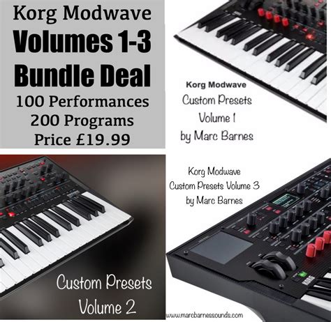 Korg Modwave Volumes 1 3 Bundle Deal Marc Barnes Synth Sounds