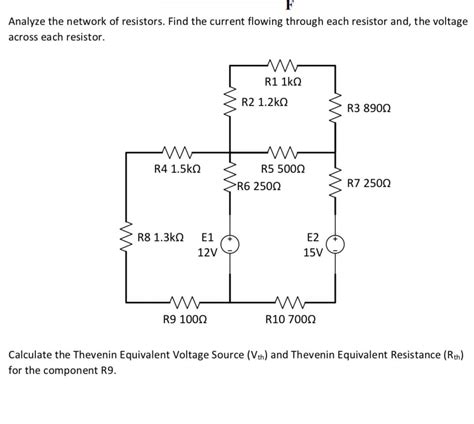 Analyze The Network Of Resistors Find The Current Chegg Com