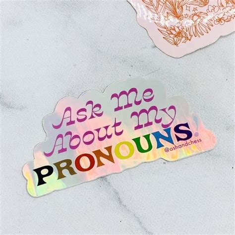 Pronouns Sticker
