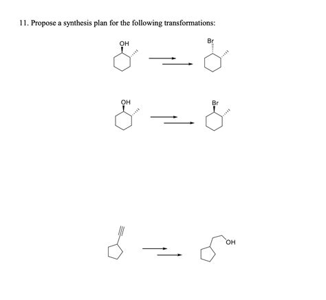Solved Propose A Synthesis Plan For The Following