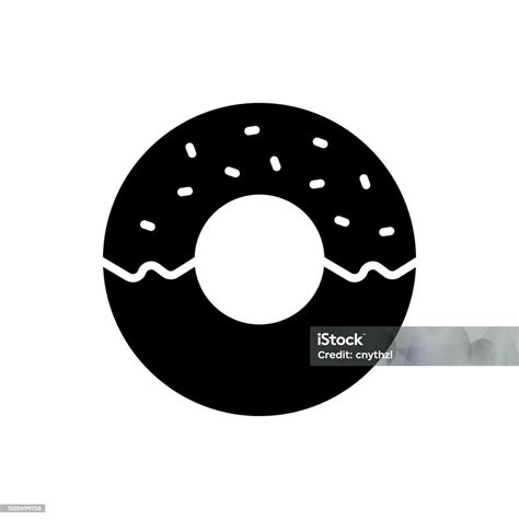 도넛 아이콘 솔리드 스타일입니다 웹 페이지 모바일 앱 Ui Ux 디자인을 위한 벡터 아이콘 디자인 요소 아이콘에 대한 스톡 벡터 아트 및 기타 이미지 Istock