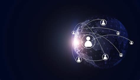 Premium Vector Abstract World Technology Communication Borderless Internet 5g Or 6g Internet