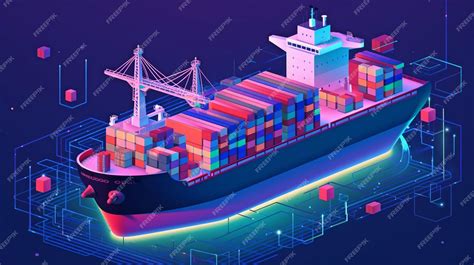 Premium Ai Image Supply Chain Management On A Global Scale Ship Shipping Transportation